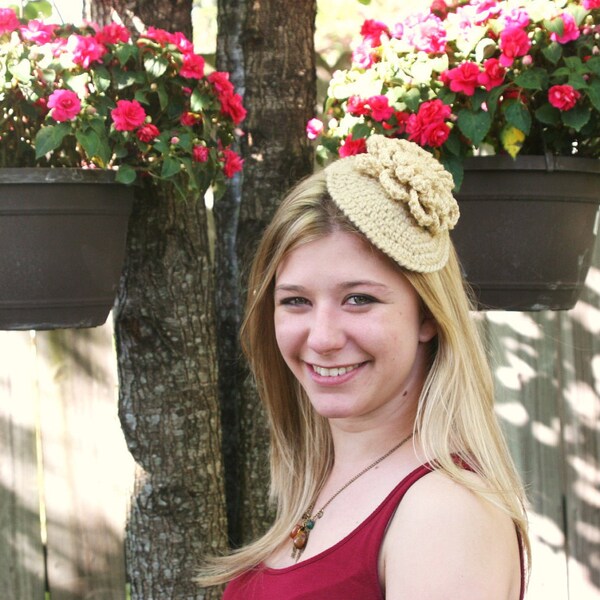 Crochet Fascinator - Etsy