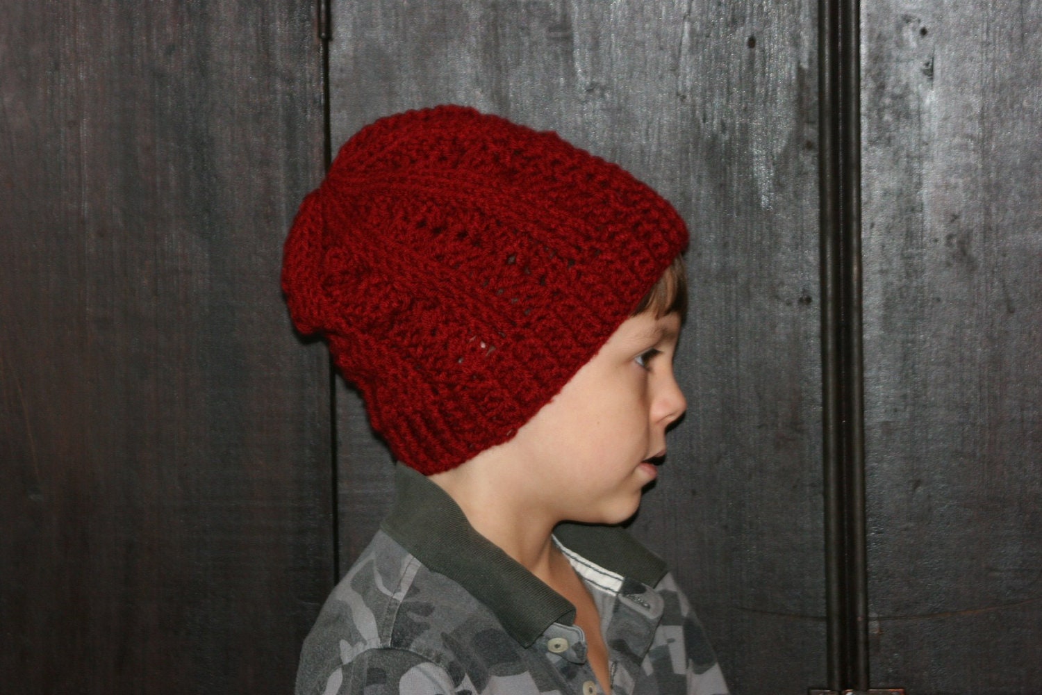 CROCHET PATTERN - the Irish Sea Minimal Slouch Beanie Unisex Hat ...