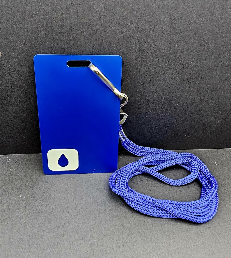 Lumon Industries Key Card-mdr BLUE Laser Engraved Metal Aluminum ...