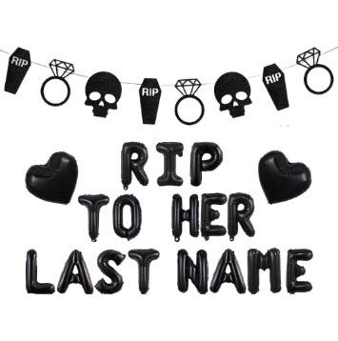 RIP to Her Last Name Bachlorette Party Hallooween Bachlorette Party RIP ...