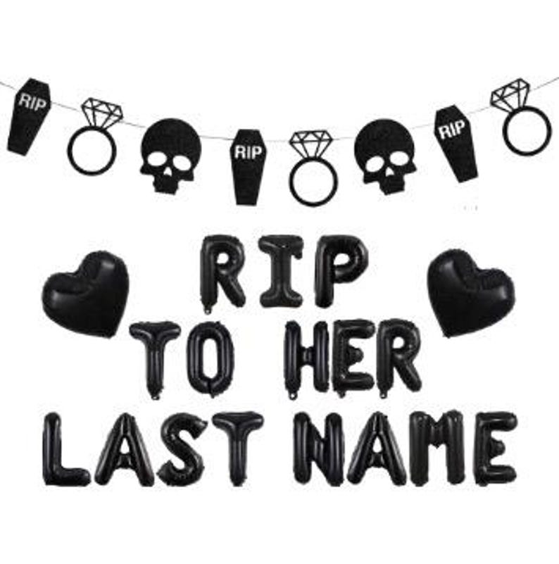 RIP to Her Last Name Bachlorette Party Hallooween Bachlorette Party RIP ...