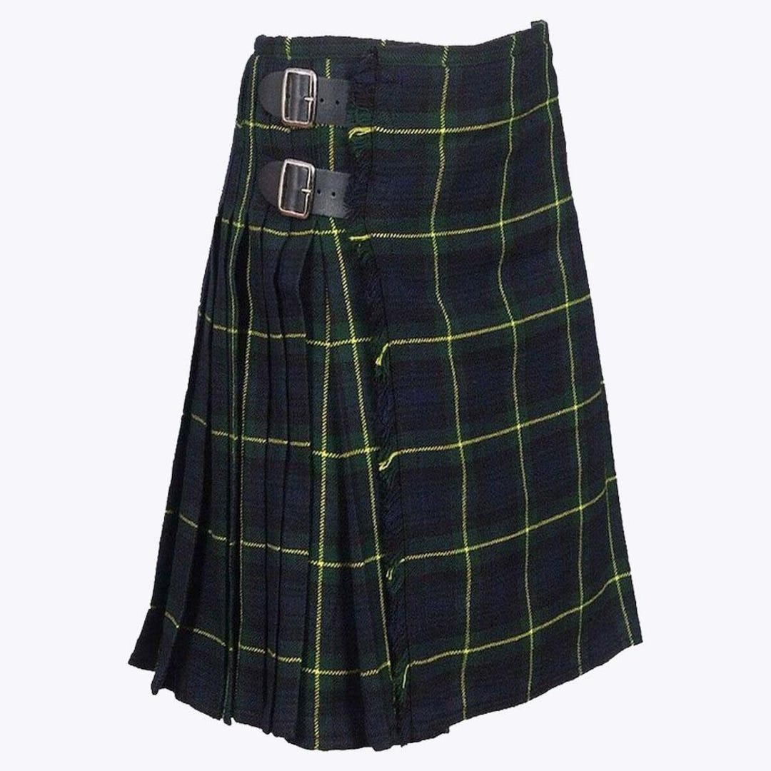 Scottish Handmade Gordon Tartan 8 Yard Tartan Kilt - Clan Gordon Kilt ...