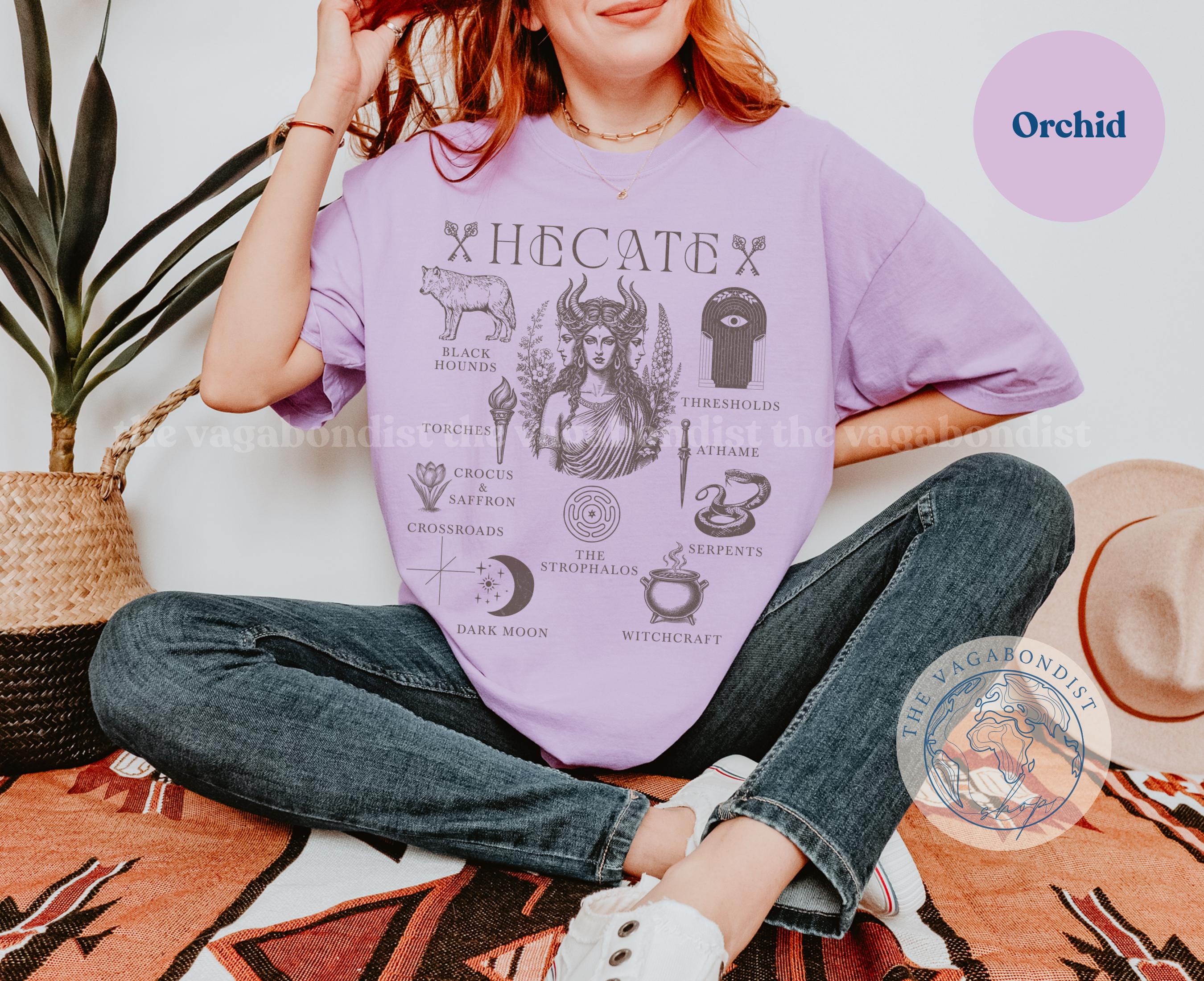 Hecate Goddess Comfort Colors T-shirt: Dark Academia Witch Tee - Etsy