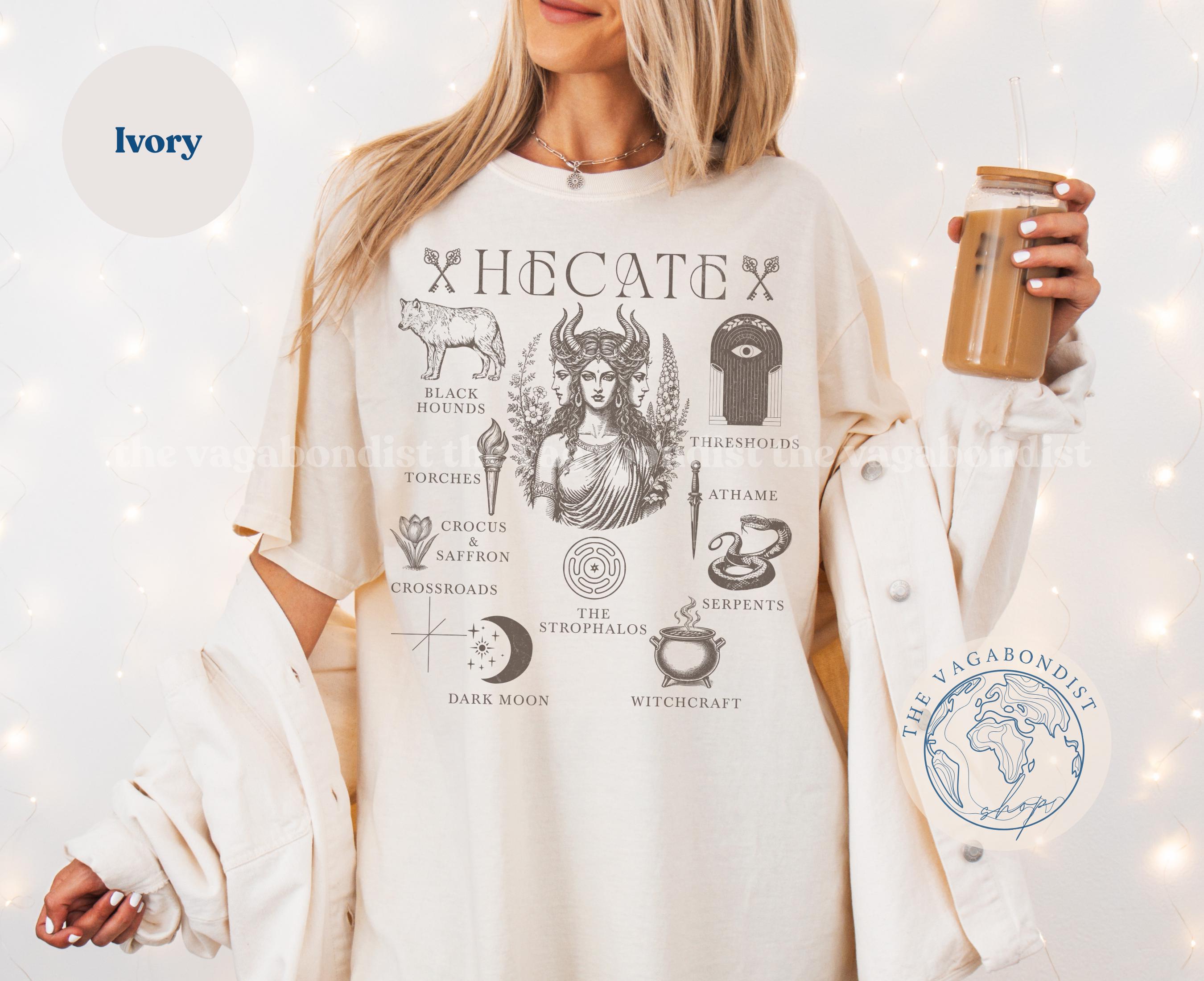 Hecate Goddess Comfort Colors T-shirt: Dark Academia Witch Tee - Etsy