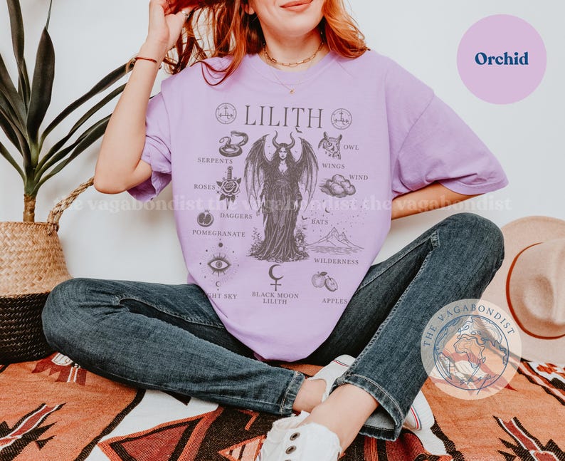 Symbols of Lilith Comfort Colors Shirt | Witchcraft Dark Academia ...