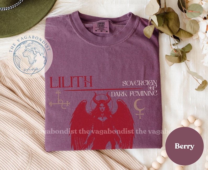 Lilith Tshirt | Witchcraft Gift for Her | Dark Academia Comfort Colors ...
