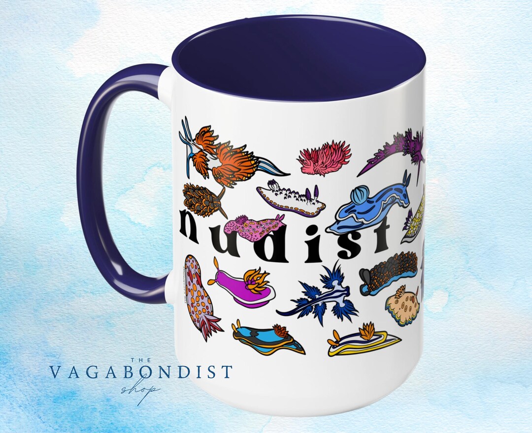 Nudist Nudibranch Mug | Diver Nudibranch Gifts Nudibranch Lover Sea ...