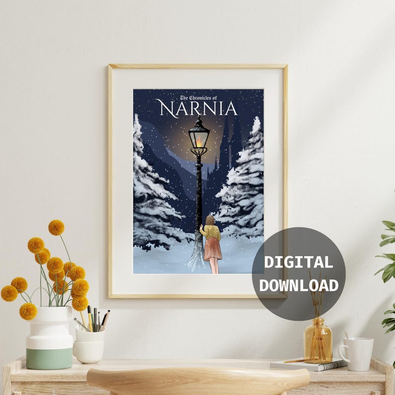 Narnia Movie Poster, With Landscape Mural - Etsy