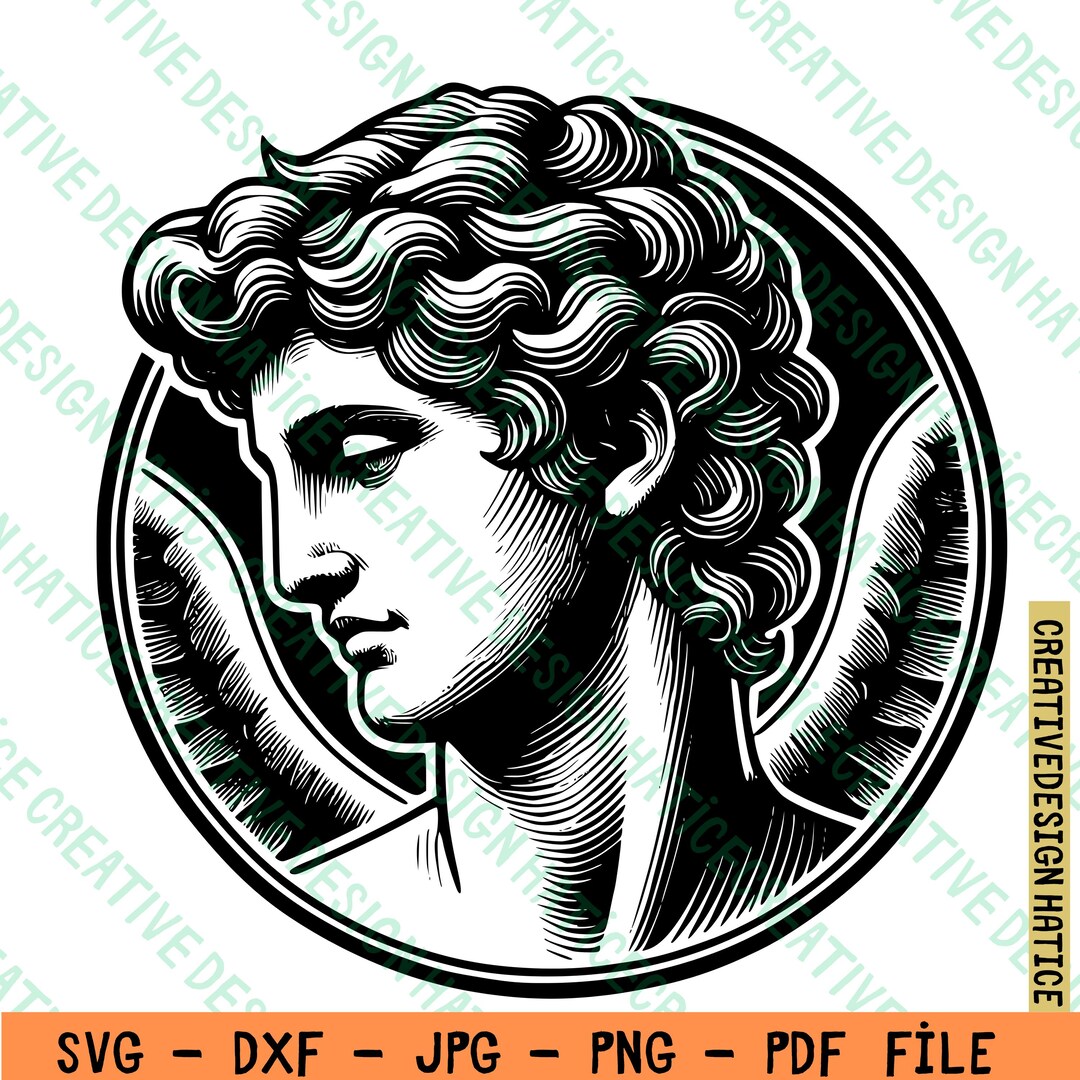 Raphael Angel SVG, Raphael Angel Clipart, Hand Drawn Arch Angel Theme ...