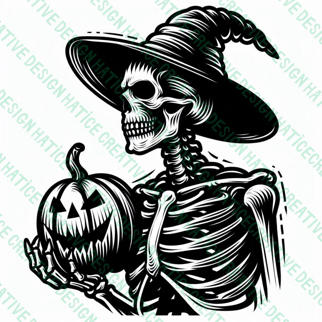Halloween Skeleton Svg, Skeleton Dxf, Skeleton Png, Skeleton Design ...