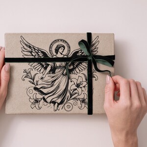 Archangel Gabriel SVG, Gabriel Clipart, Hand Drawn Archangel Gabriel ...