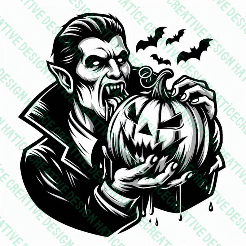 Halloween Vampire Svg, Vampire Design Dxf, Vampire Design With ...