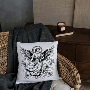 Archangel Gabriel SVG, Gabriel Clipart, Hand Drawn Archangel Gabriel ...