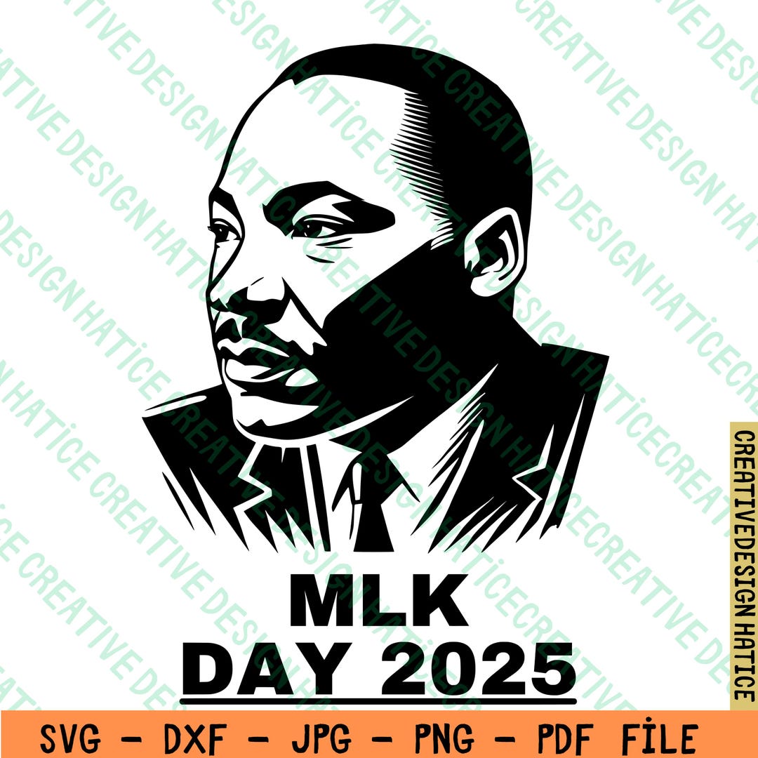 Martin Luther King Svg, Black History Svg, MLK Clipart Png, Black ...