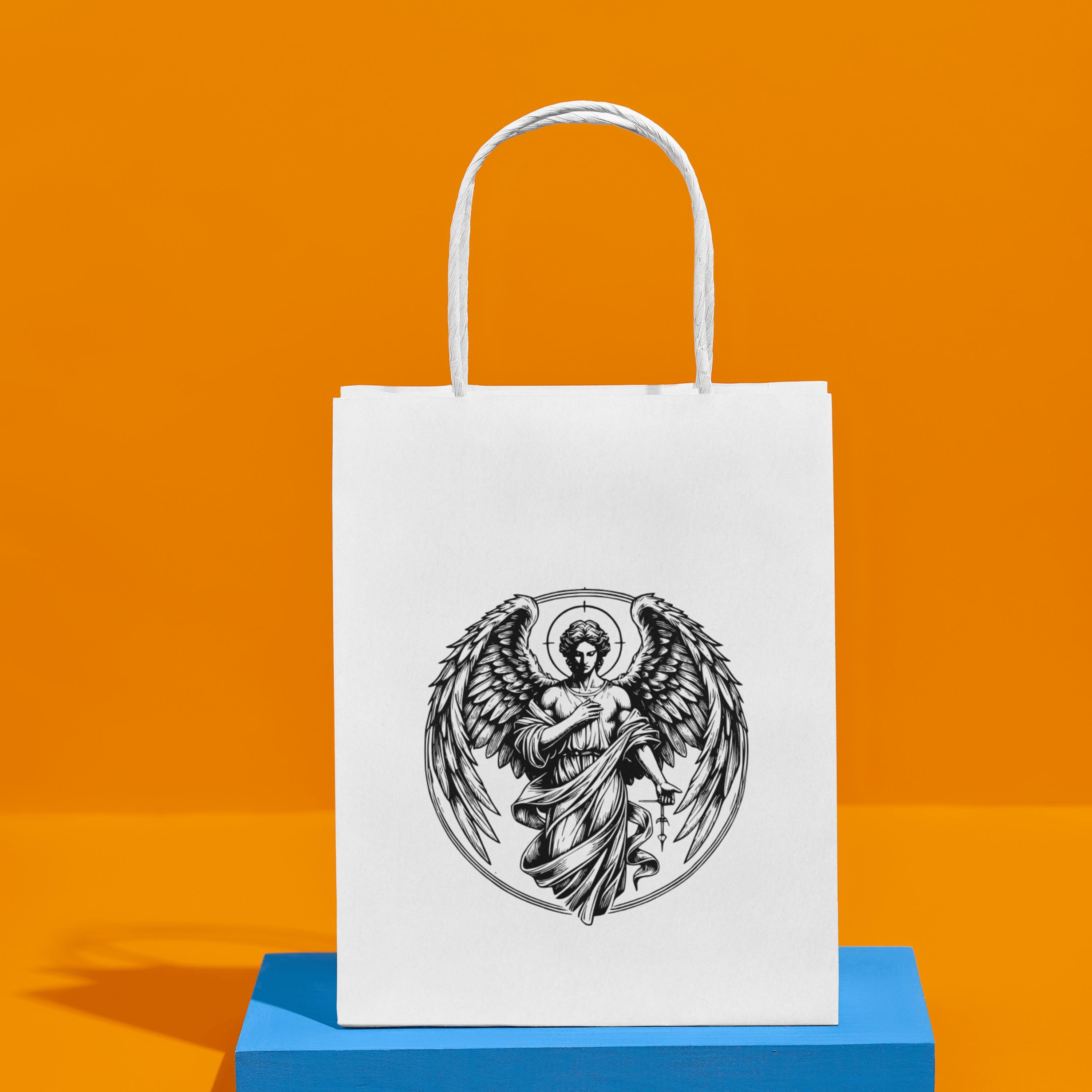 Archangel Gabriel SVG, Gabriel Clipart, Hand Drawn Archangel Gabriel ...