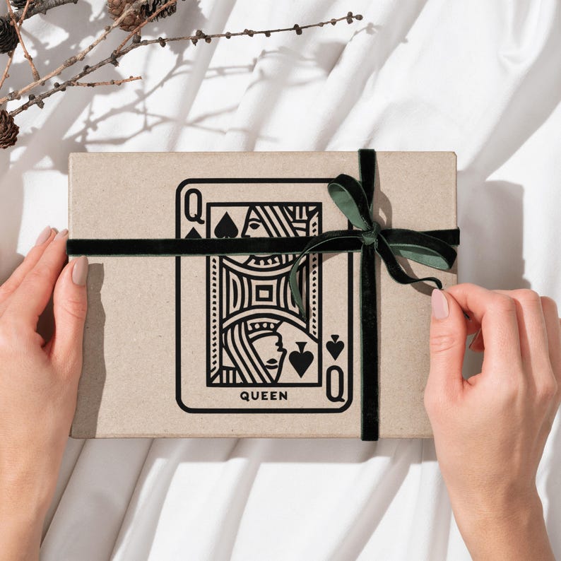 Playing Card Queen SVG PNG, Poker Card Queen Svg, Full Deck of Cards ...