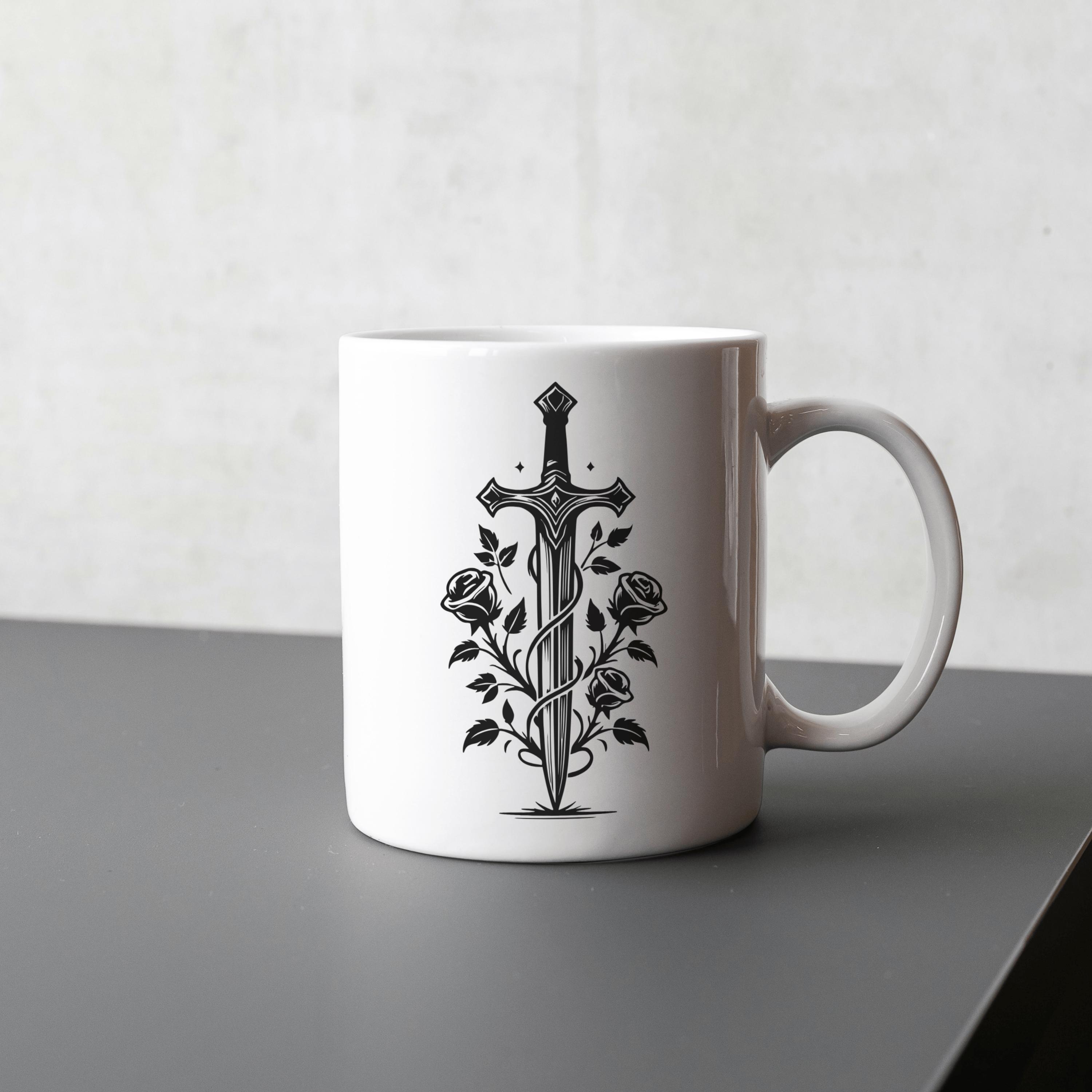 Rose Sword Svg & Png, Rose Sword Clipart, Rose Sword Svg, Rose Sword ...