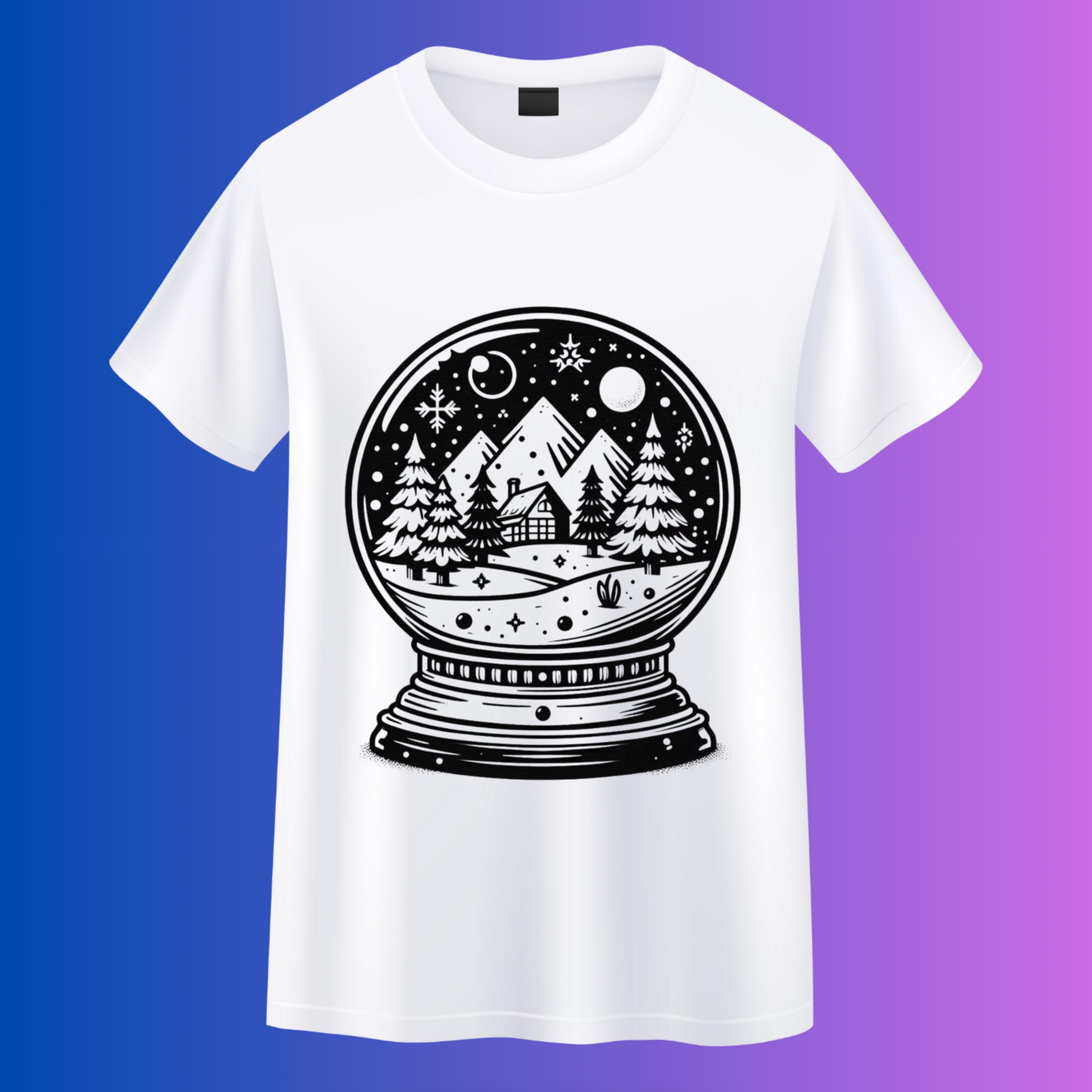 Customizable Christmas Snow Globe Svg, Printable Holiday Home Decor Svg ...