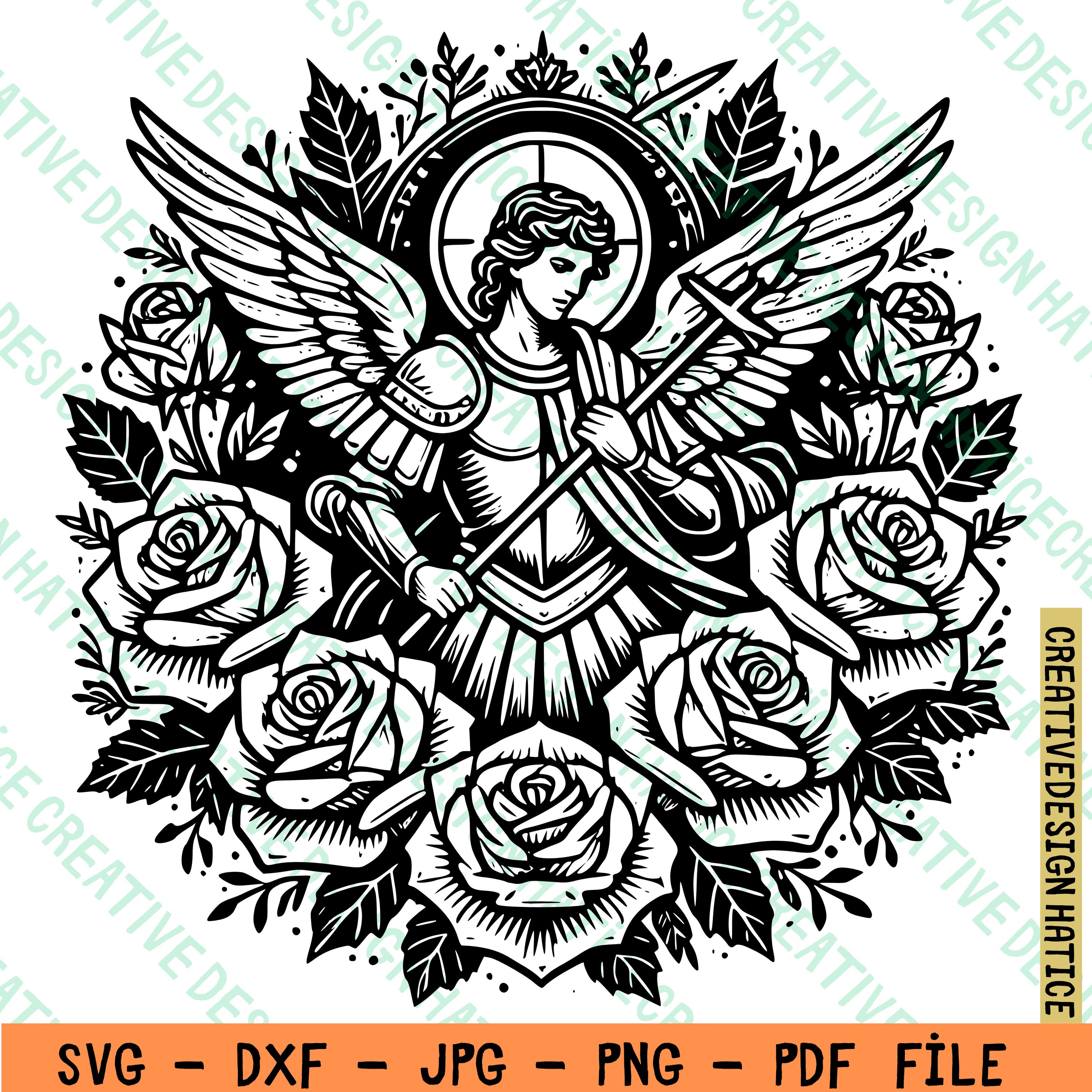 Archangel Saint Michael Svg, Saint Michael Clipart, Archangel Saint ...