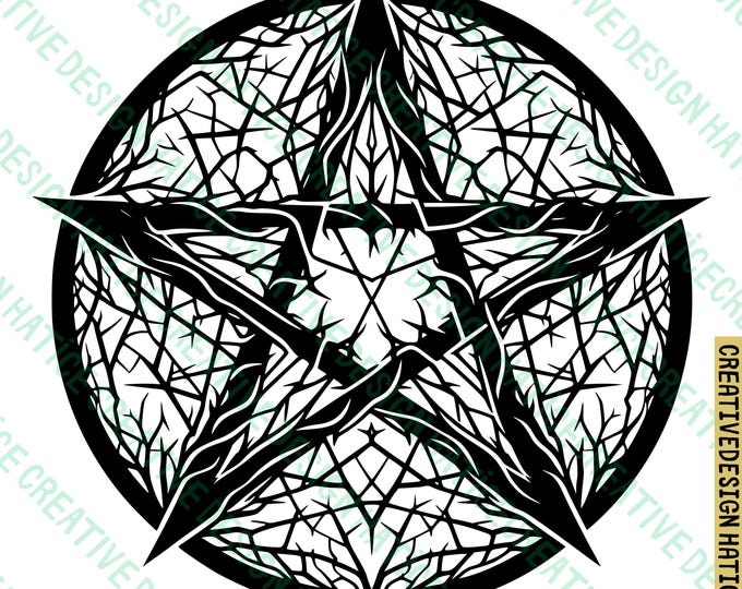 Pentagram Svg Shape Clipart Pentacle Svg Pentagram Cut Files Star ...