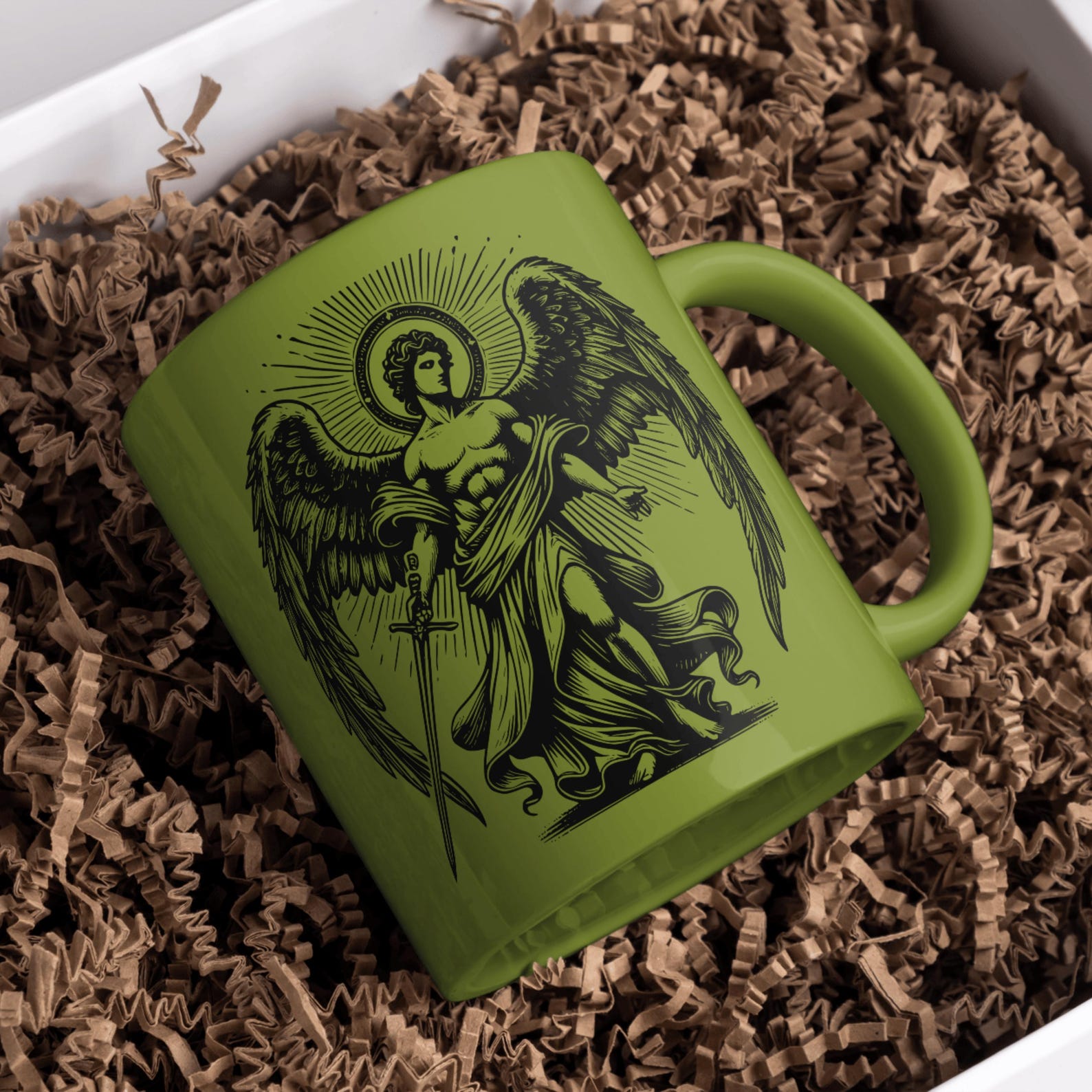 Archangel Gabriel SVG, Gabriel Clipart, Hand Drawn Archangel Gabriel ...