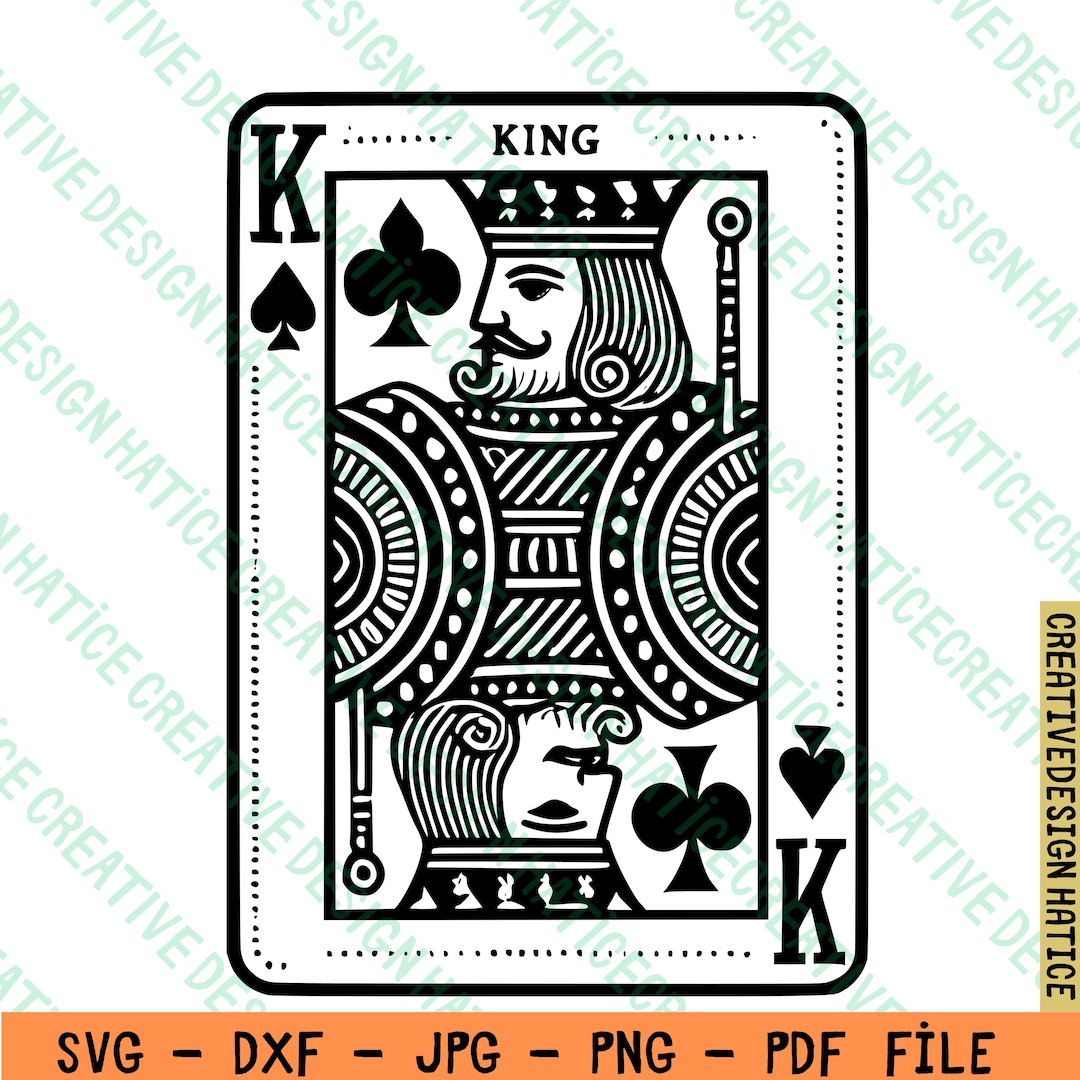Playing Card King SVG, Poker Card King Svg, Full Deck of Cards Svg ...