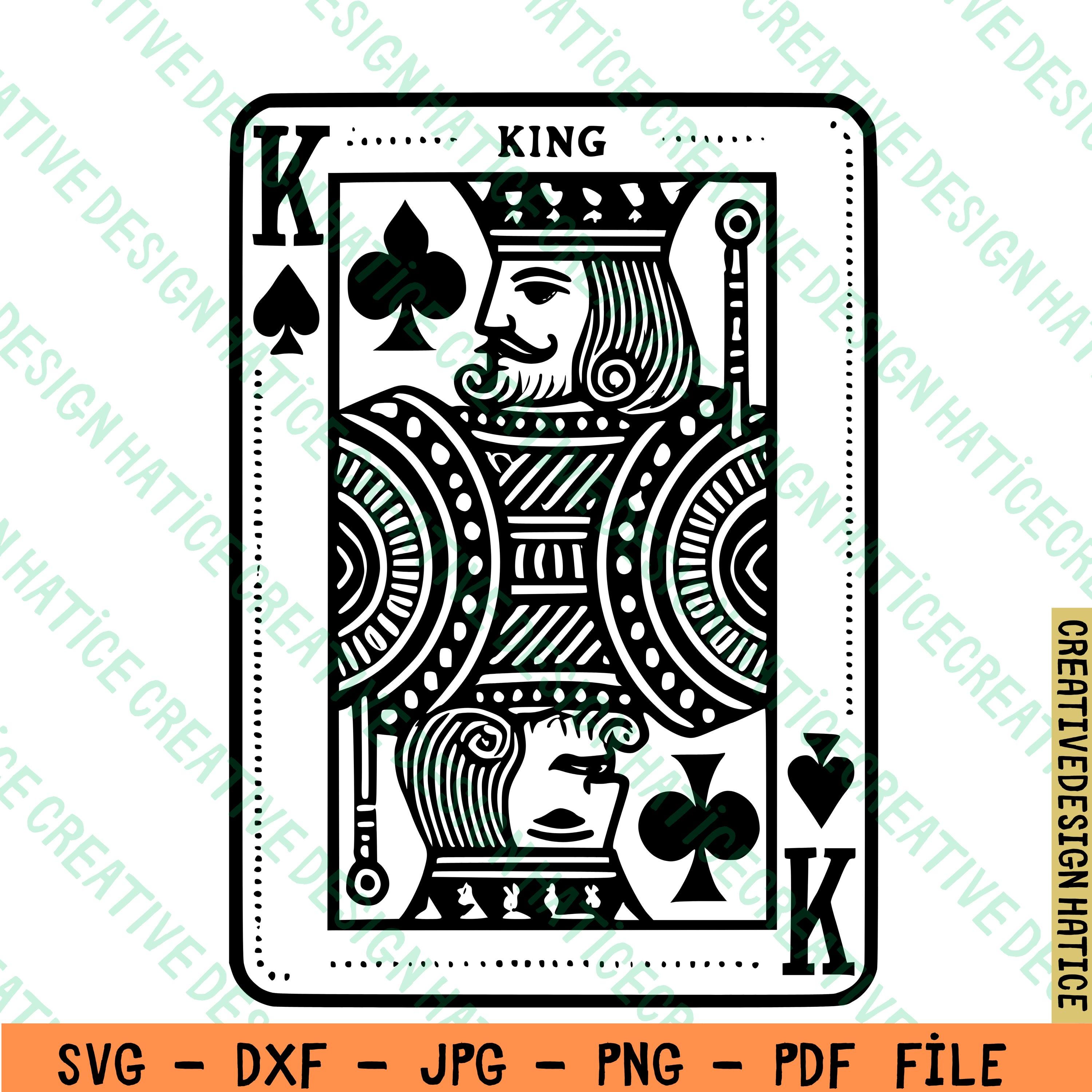 Playing Card King SVG, Poker Card King Svg, Full Deck of Cards Svg ...