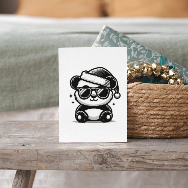 Christmas Panda Svg, Snow Svg, Panda Silhouette, Christmas Gift ...