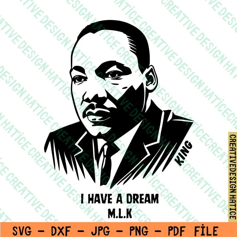 Martin Luther King Jr. Clipart - Etsy