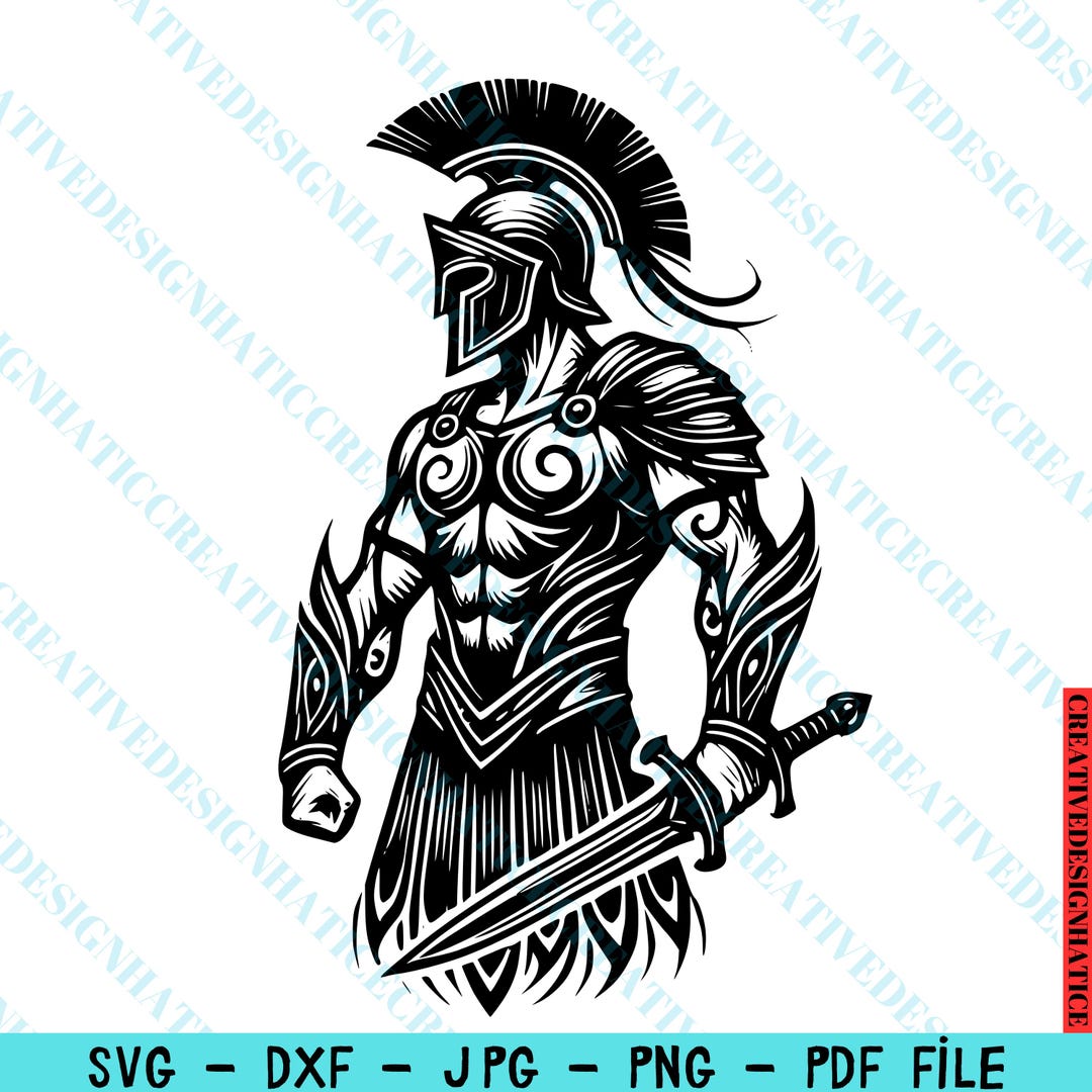 Gladiator Svg, Spartan Gladiator Png, Spartan Gladiator Silhouette, Svg ...