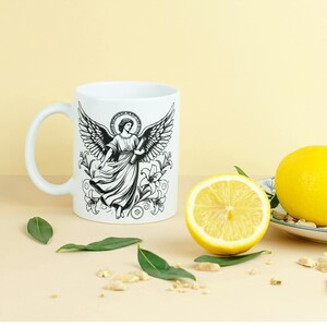 Archangel Gabriel SVG, Gabriel Clipart, Hand Drawn Archangel Gabriel ...