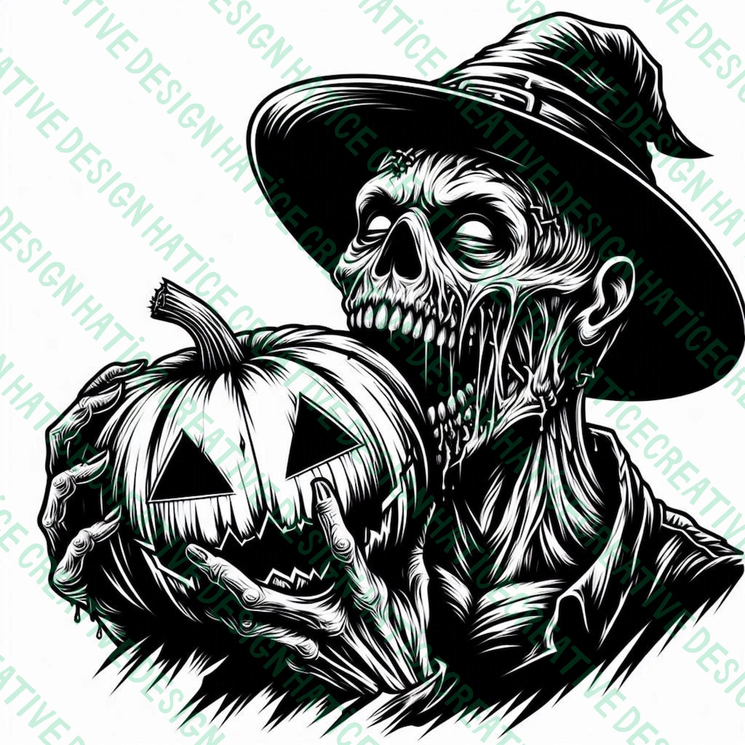 Halloween Zombie Svg, Zombie Design Dxf, Grave Design With Halloween by ...