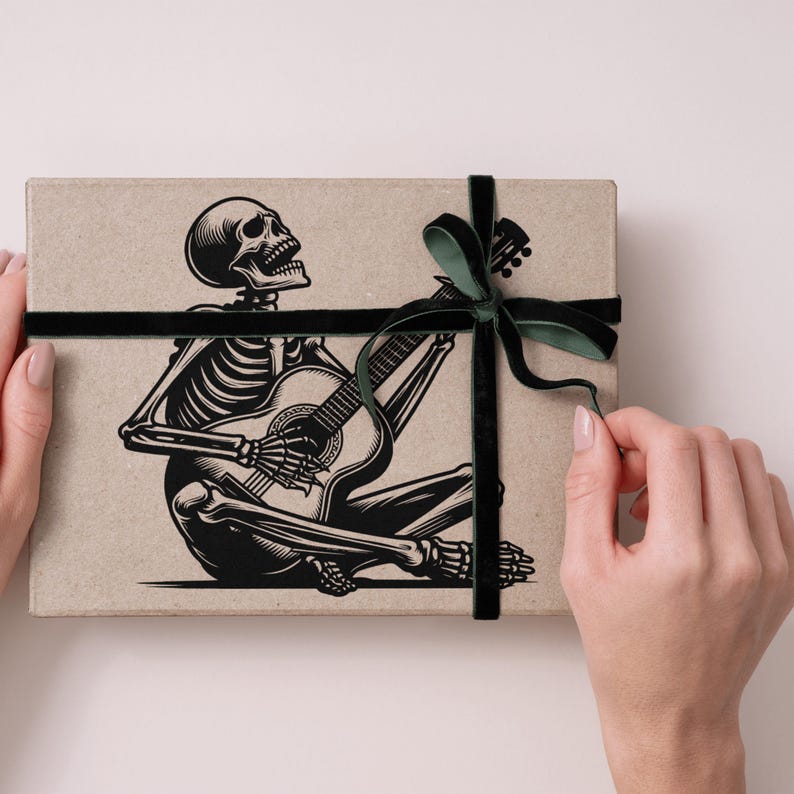 Playing Guitar Skeleton Svg, Playing Guitar Skeleton Clipart, Playing ...