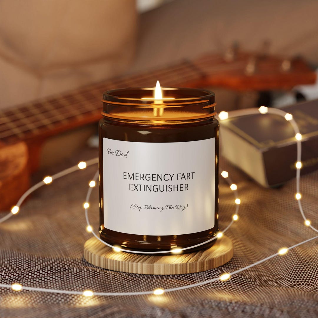 Emergency Fart Extinguisher Candle | Funny Dog Dad Gift | Stop Blaming ...