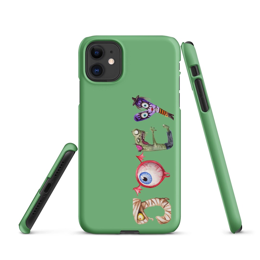 Personalized Monster Font iPhone Case: Spooky Halloween Initial Phone ...