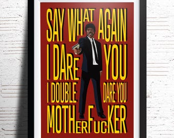 Say What Again... Samuel L. Jackson - Poster - Digital Print - Etsy