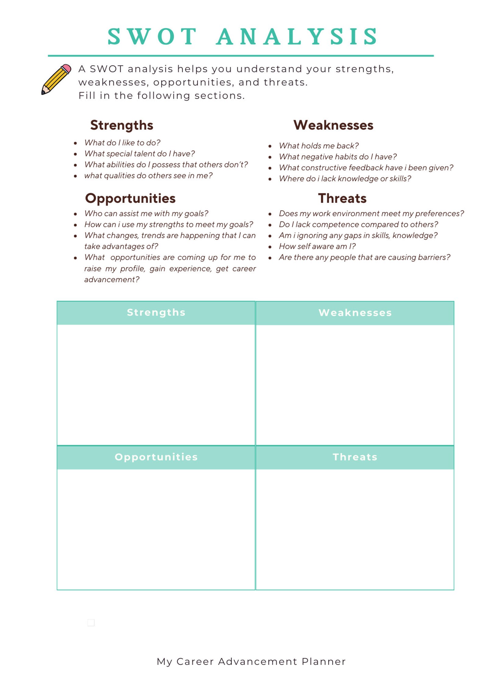 Skills Gap Analysis Workbook - Achieve Your Career Goals (digital ...