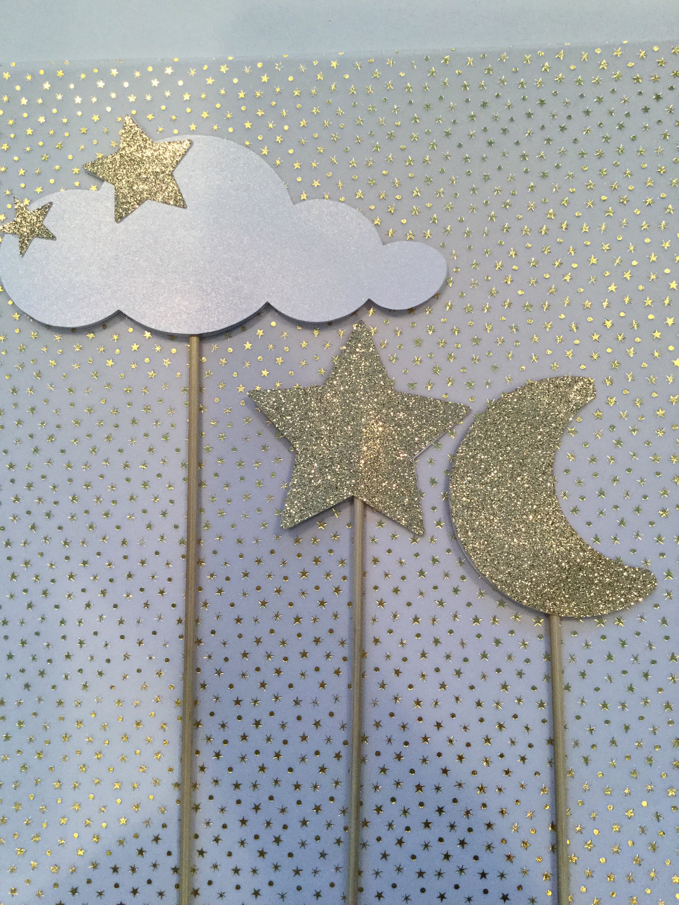 Twinkle Twinkle Choose Rose Gold Silver Gold Glitter Star Moon - Etsy