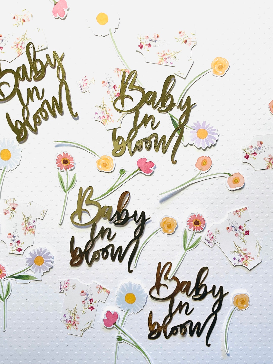 Wildflower Paper Confetti 50 Pieces Baby in Bloom Shower Decoration ...