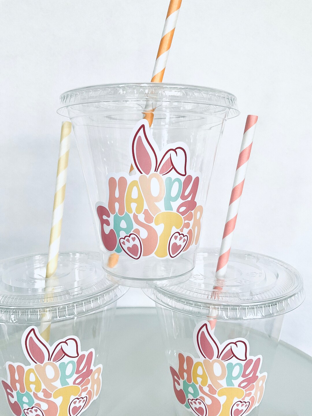 Cups Plastic Party Happy Easter Plastic Disposable Party Cups Favor ...