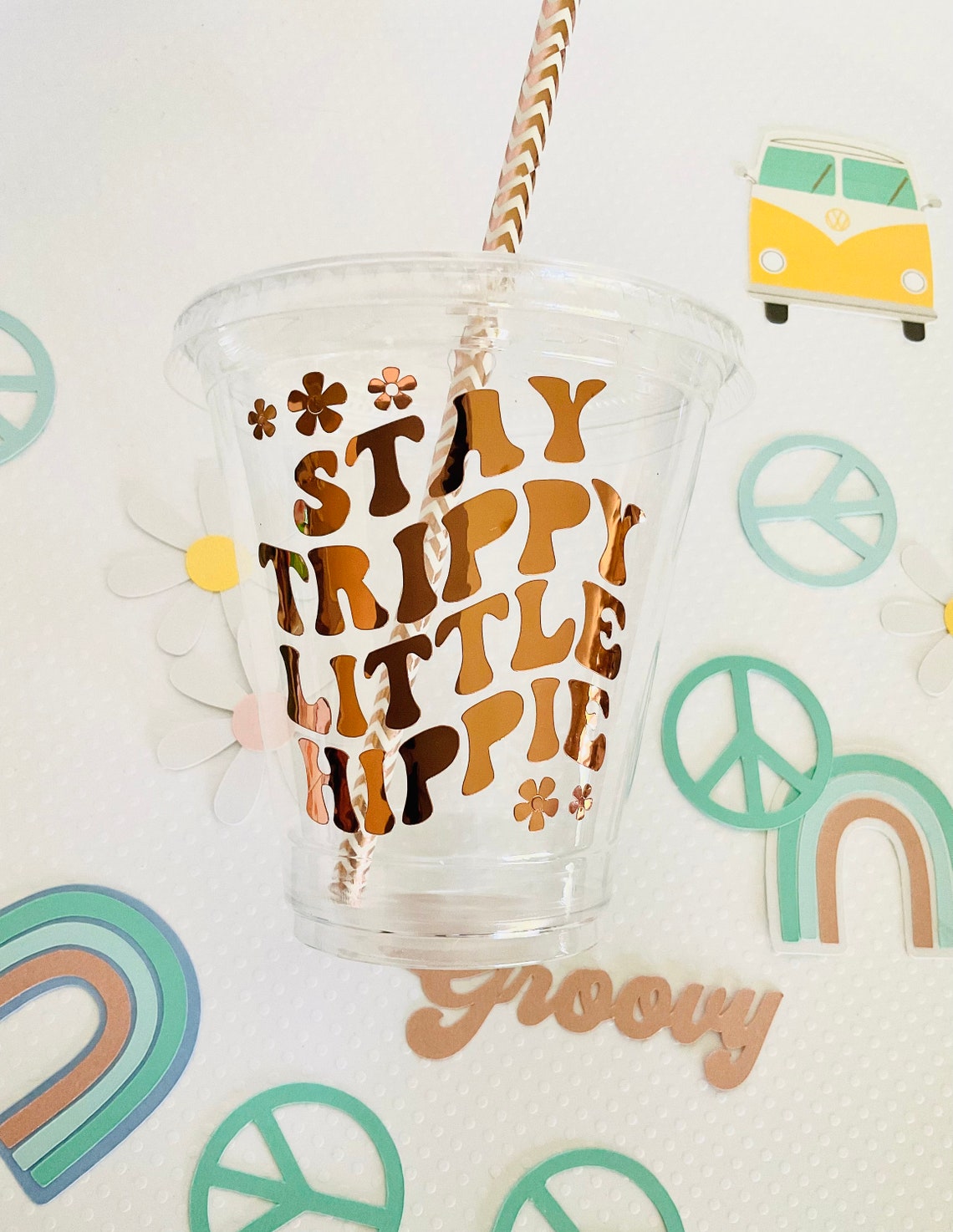 Stay Trippy Little Hippie Plastic Disposable Drink Cups Favor - Etsy