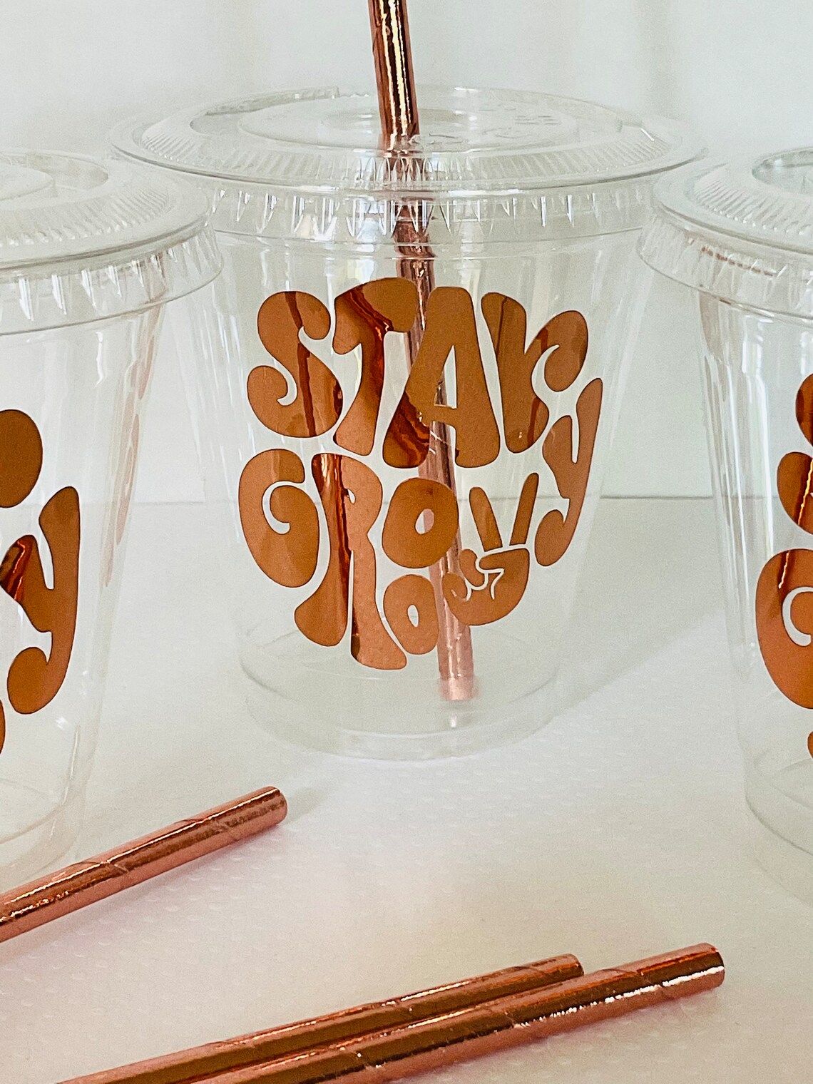 Stay Groovy Plastic Disposable Drink Cups Favor Cup Birthday - Etsy