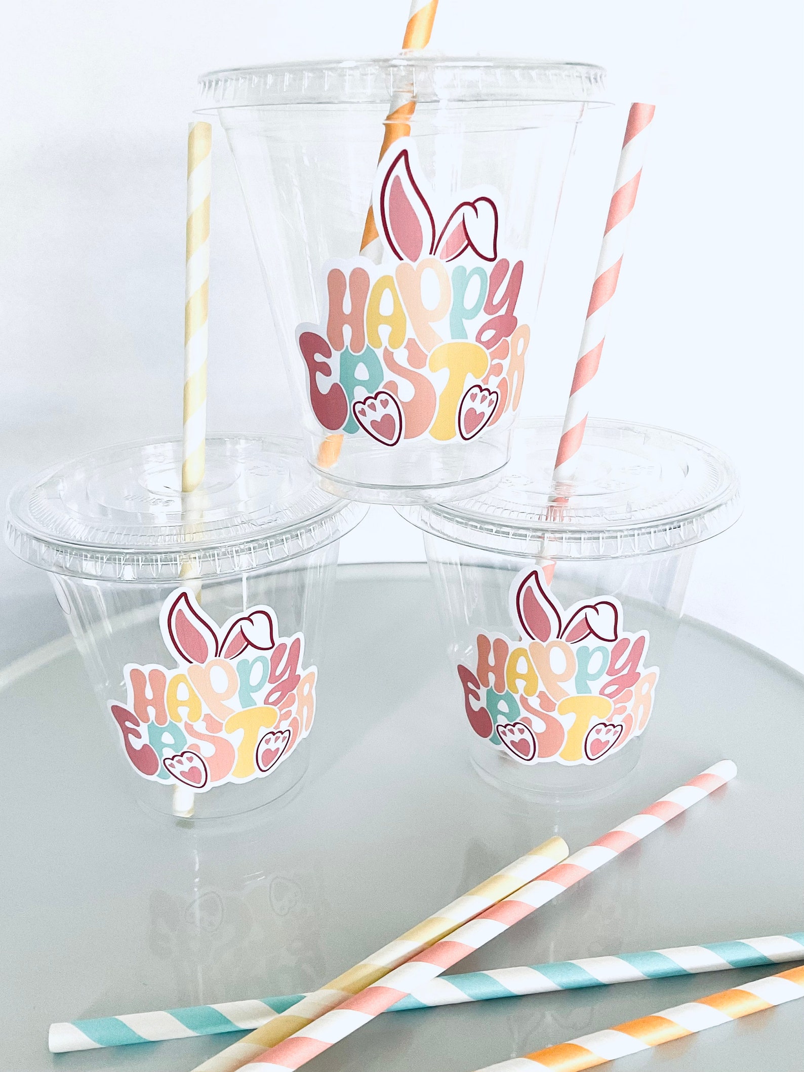 Cups Plastic Party Happy Easter Plastic Disposable Party Cups Favor ...