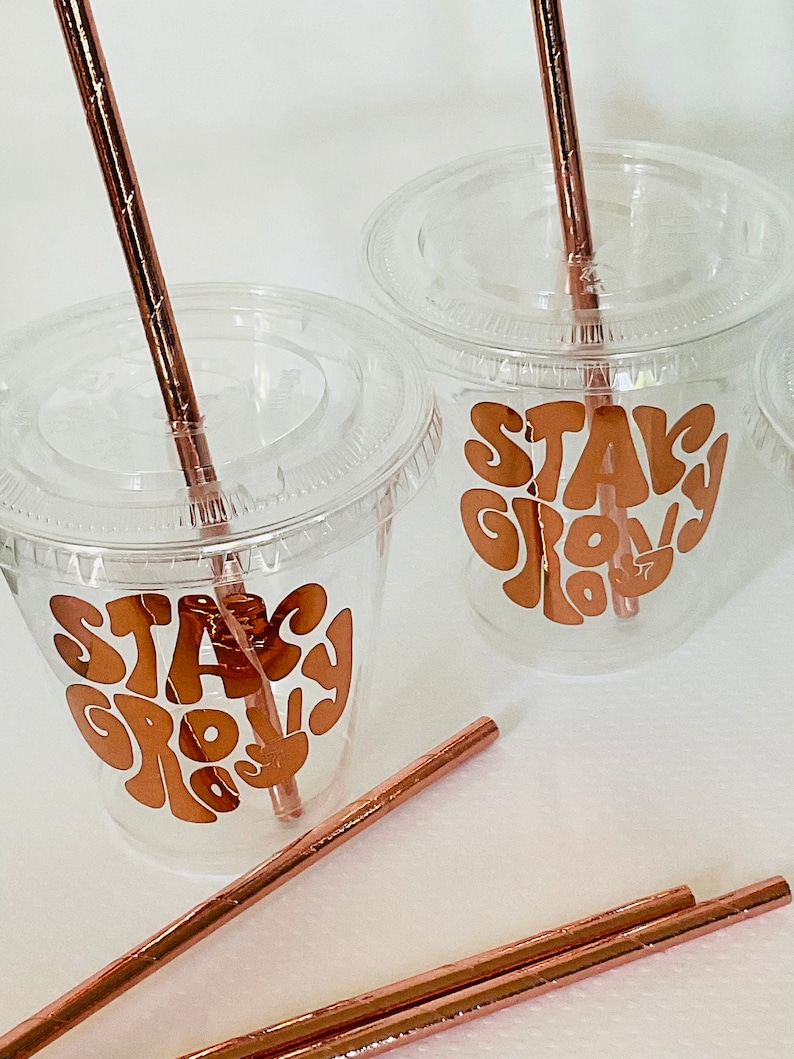 Stay Groovy Plastic Disposable Drink Cups Favor Cup Birthday - Etsy