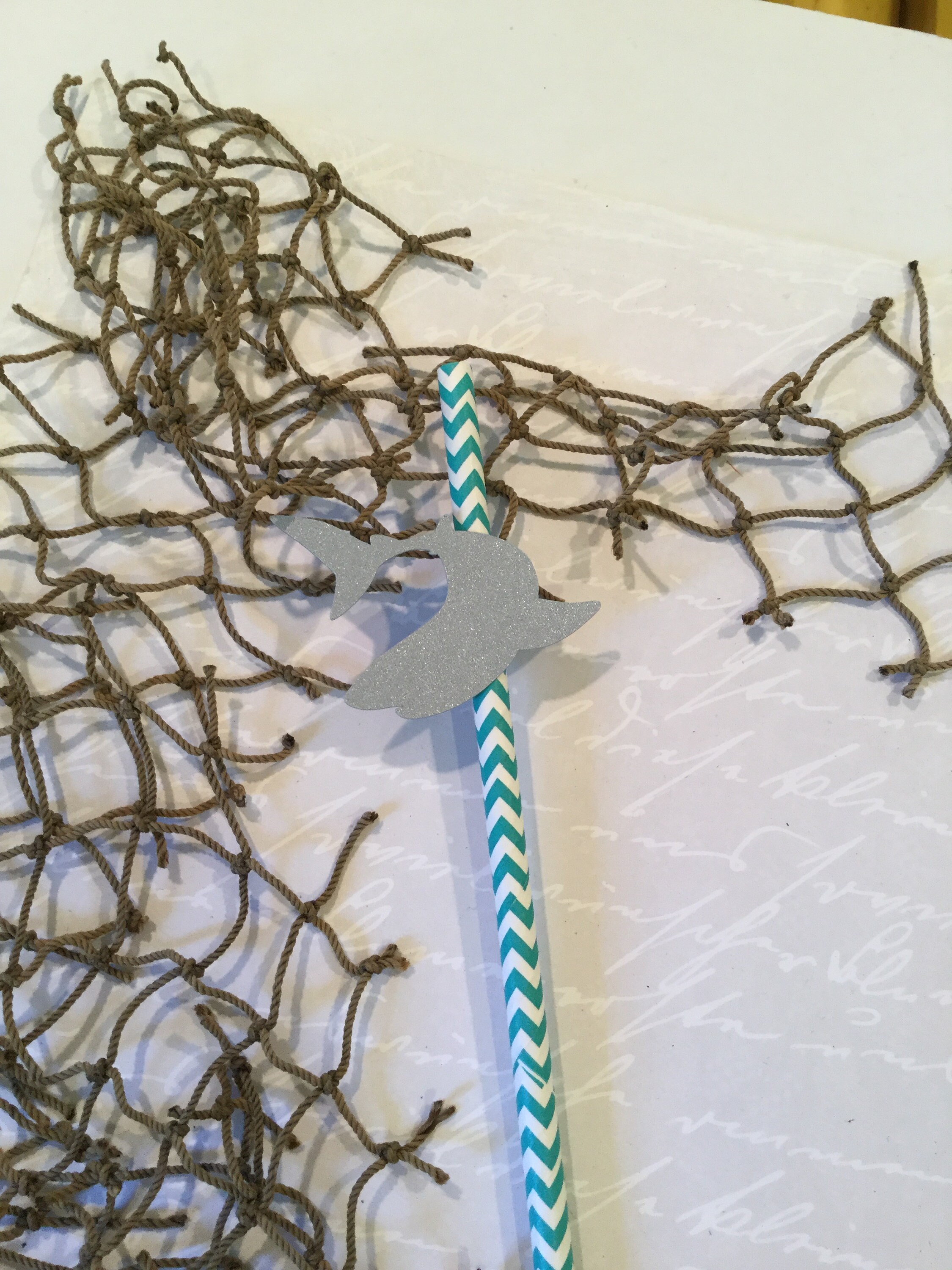 Shark Paper Party Straws Set of 12 Shark Theme Birthday Jaws - Etsy