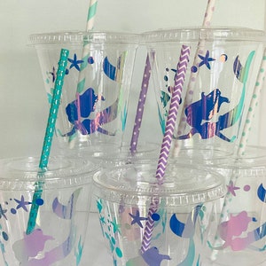 Mermaid Party Favor Cups Mermaid Birthday Mermaid Baby Shower Little ...