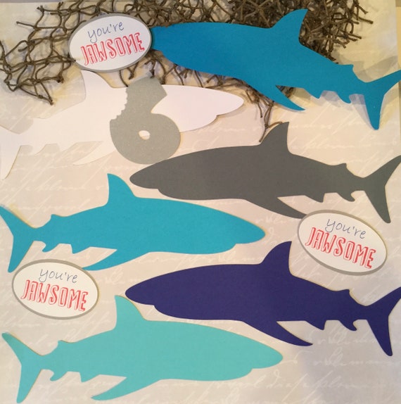 35 Large Shark Bite Numbers and Die Cut Use for Table Confetti - Etsy
