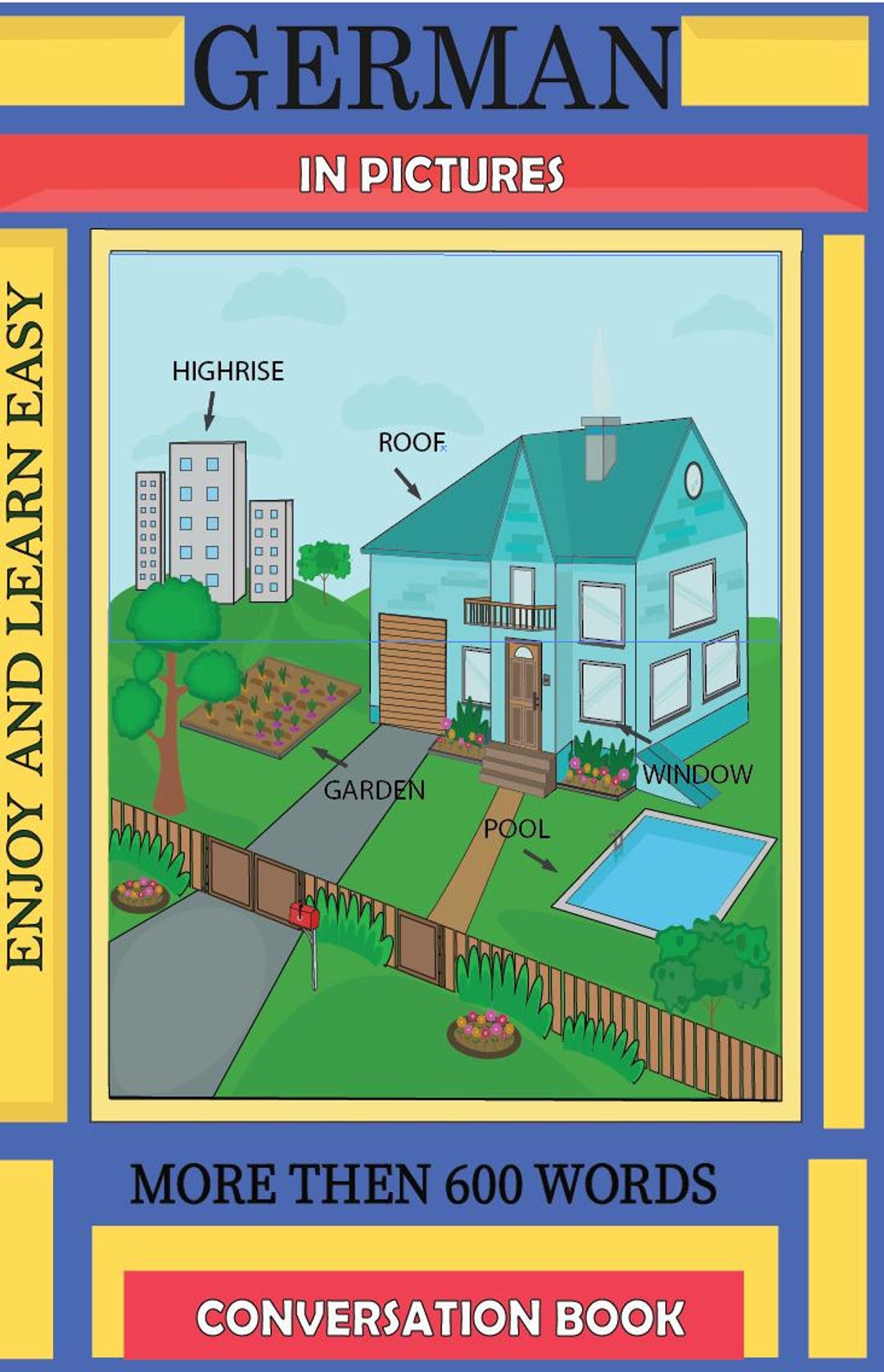 German Language, Learning Guidebook, English to German, Vocabulary Book ...