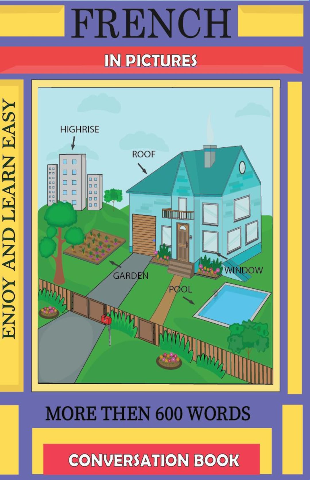 French Language, Learning Guidebook, English to French, Vocabulary Book ...