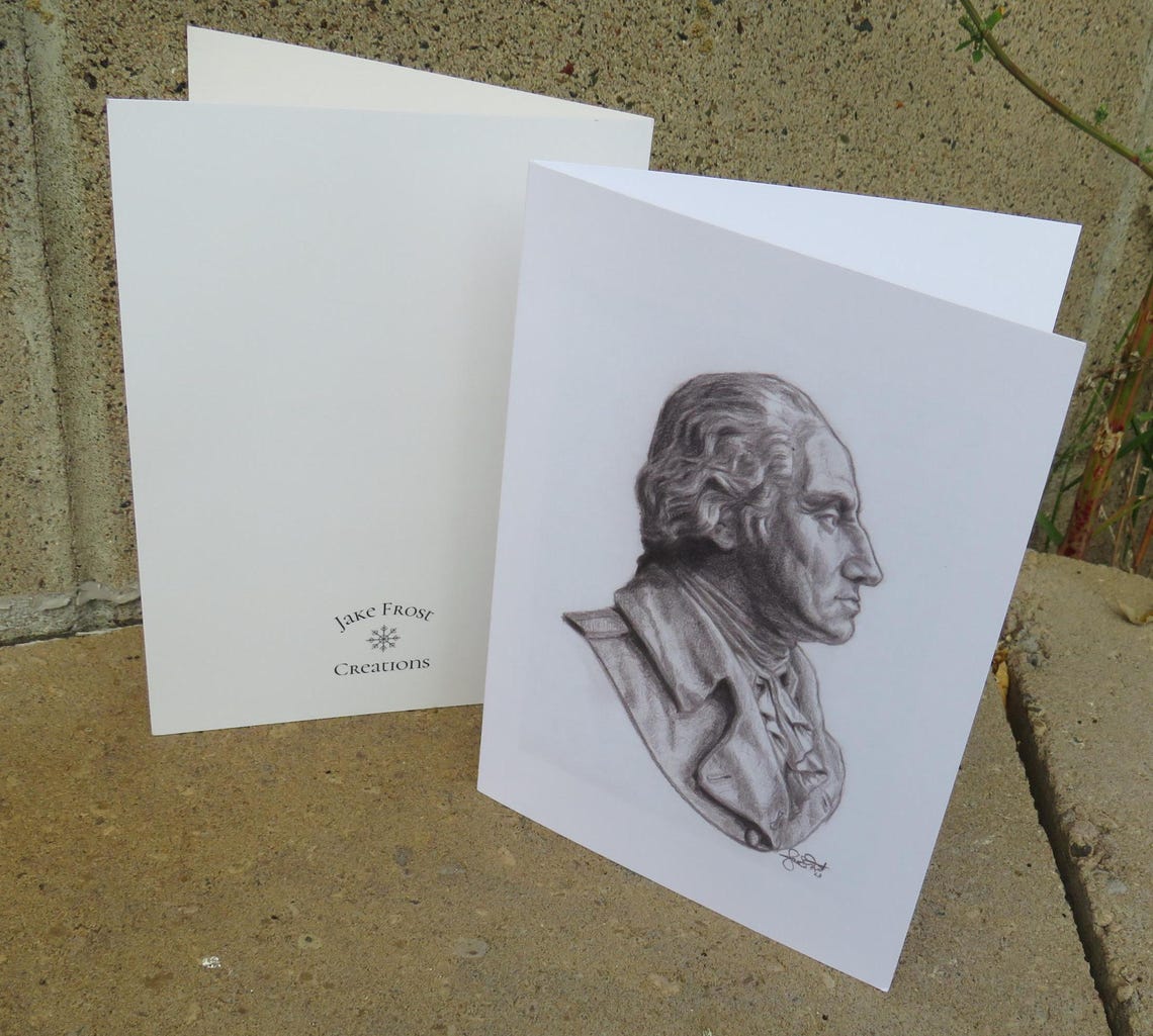 George Washington Card - Etsy